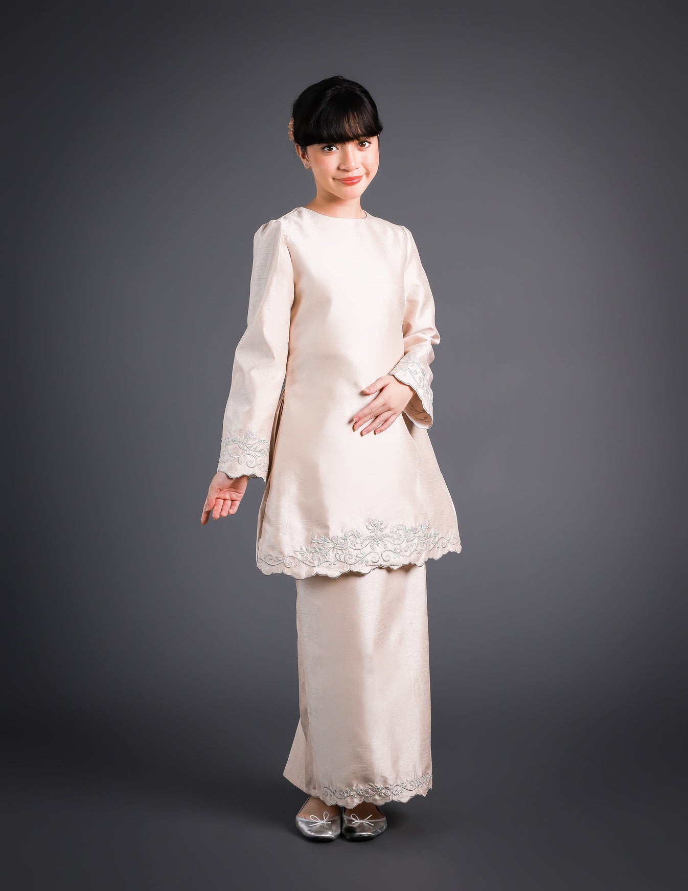 MINOR DEFECT MELATI KURUNG KIDS (CHAMPAGNE) – Hijabistahub